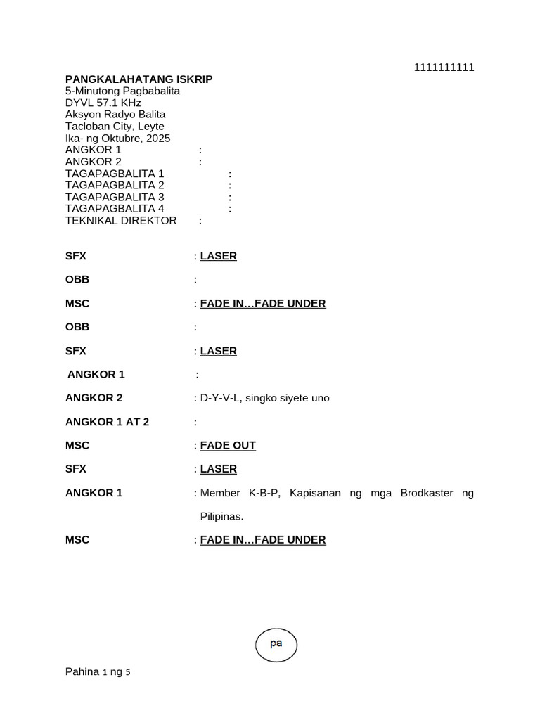 RB Script | PDF