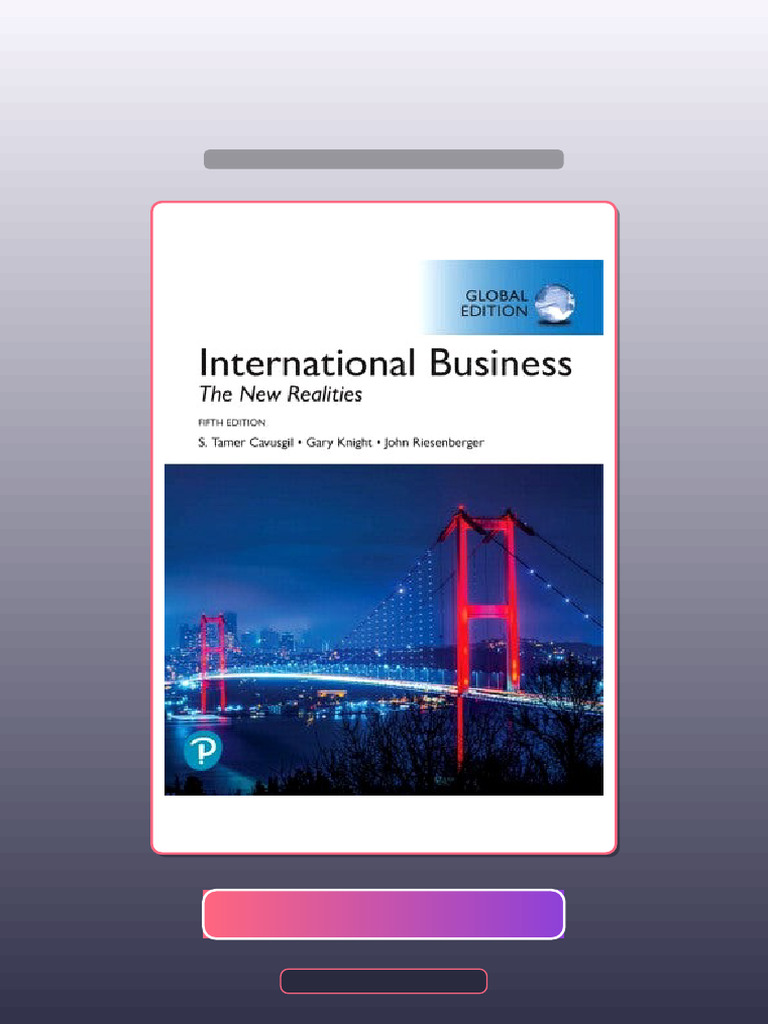 International Business the New Realities Global Edition 5th Edition S ...
