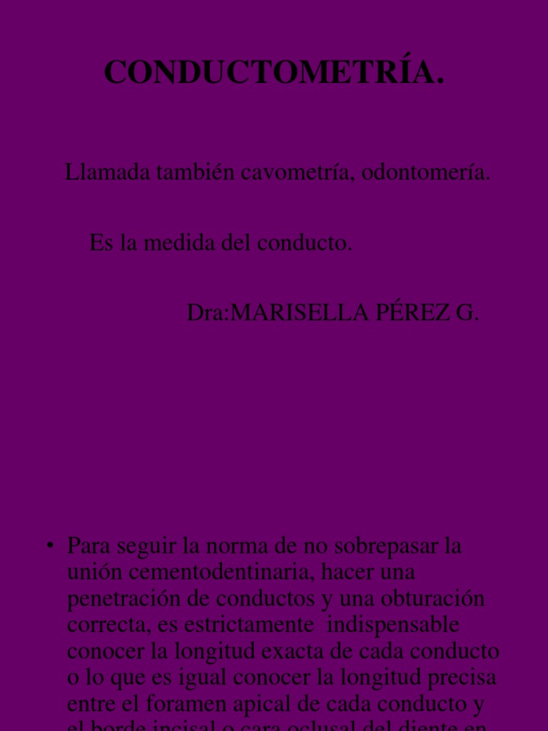 CONDUCTOMETRÍA | PDF | Salud y bienestar | Medicina