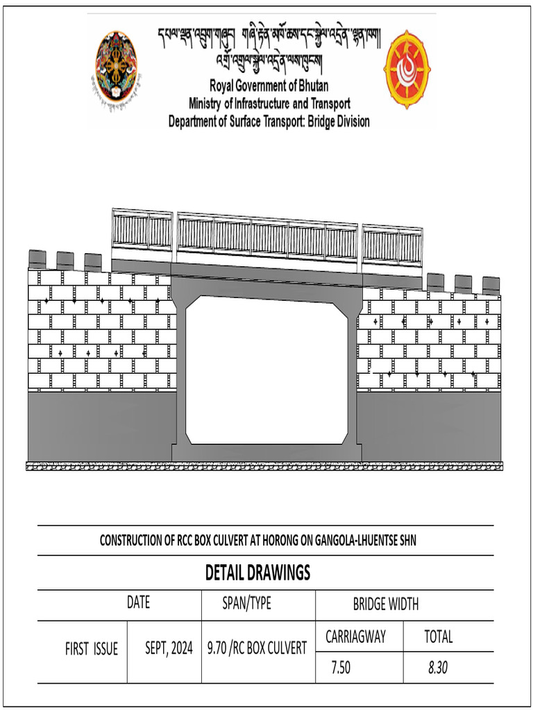 RCC Box Culvert Design for Gangola-Lhuentse | PDF | Mechanical ...