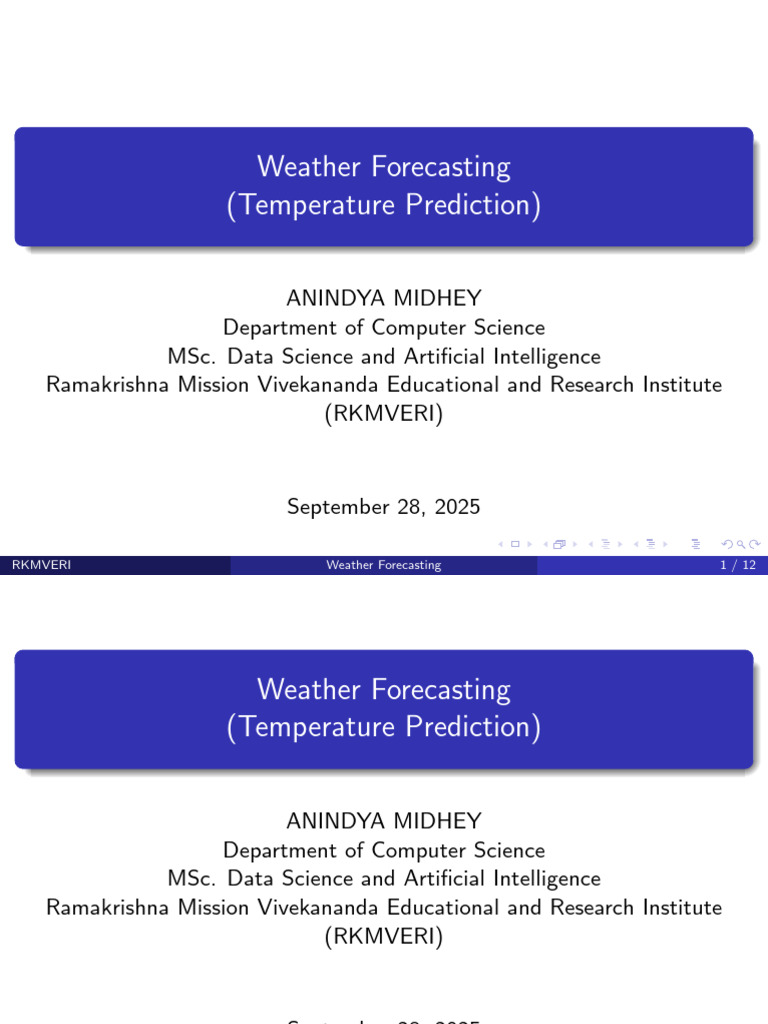 New Weather Forecasting (4) | PDF | Statistical Analysis | Teaching ...