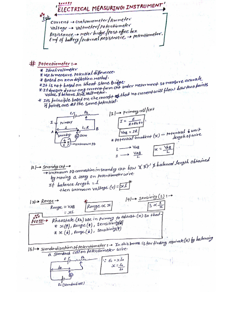 12 HW Electrical Instruments | PDF