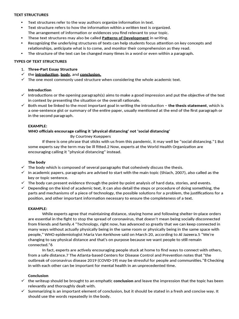 Understanding Text Structures in Writing | PDF | Reading Comprehension