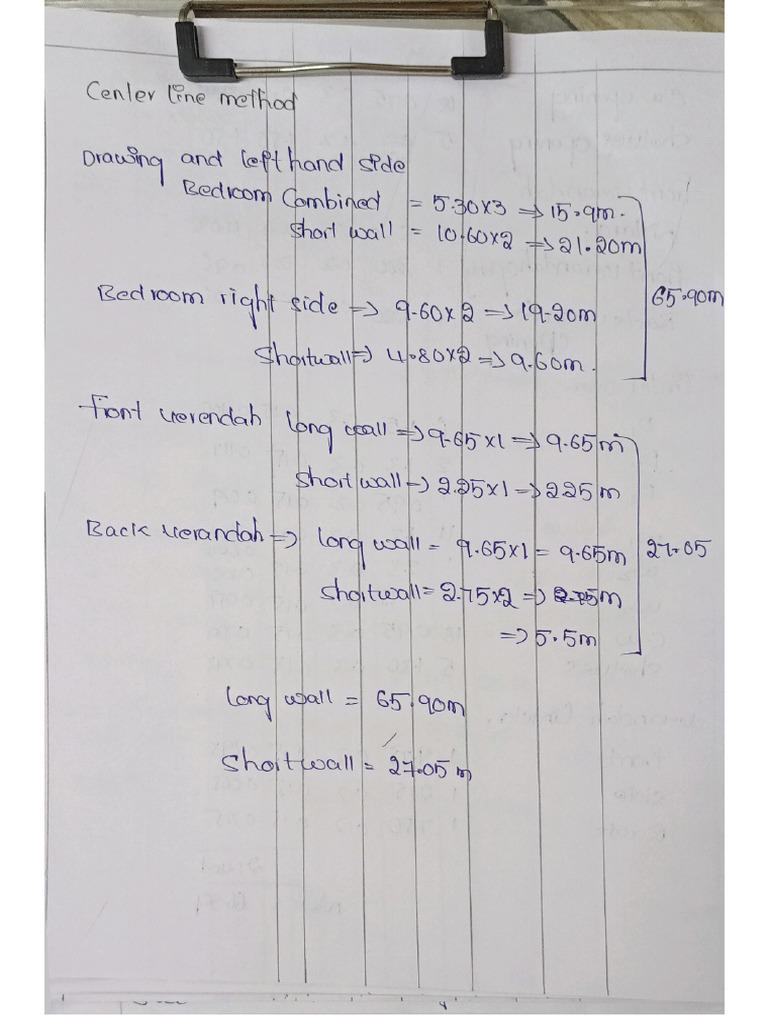 Center Line Method | PDF