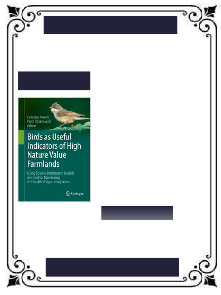 Birds as Useful Indicators of High Nature Value Farmlands Using Species ...