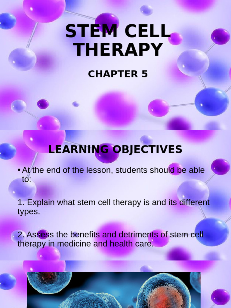 Stem Cell Therapy. C5 | PDF | Stem Cell | Cell Potency