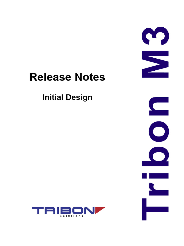 Tribon M3 Release Notes Overview | PDF | Button (Computing) | Computing
