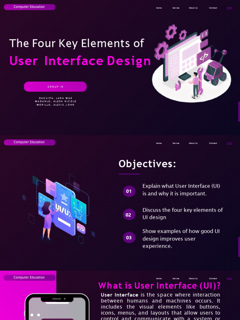 168 - The Four Key Elements of User Interface Design - G10 | PDF | User ...