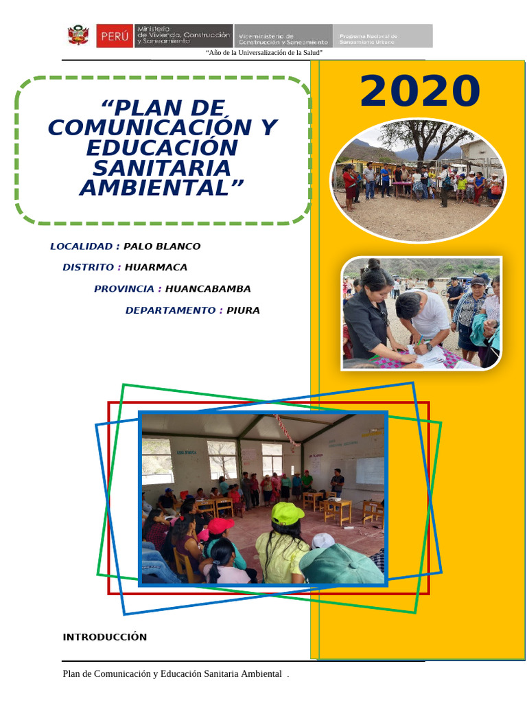 01 Plan de Comunicacion | PDF | Saneamiento | Lavar