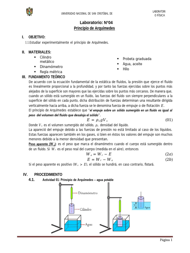 JAA-LABON°04-FISICA II-Principio de Arquímedesffffffffffffffffffff ...