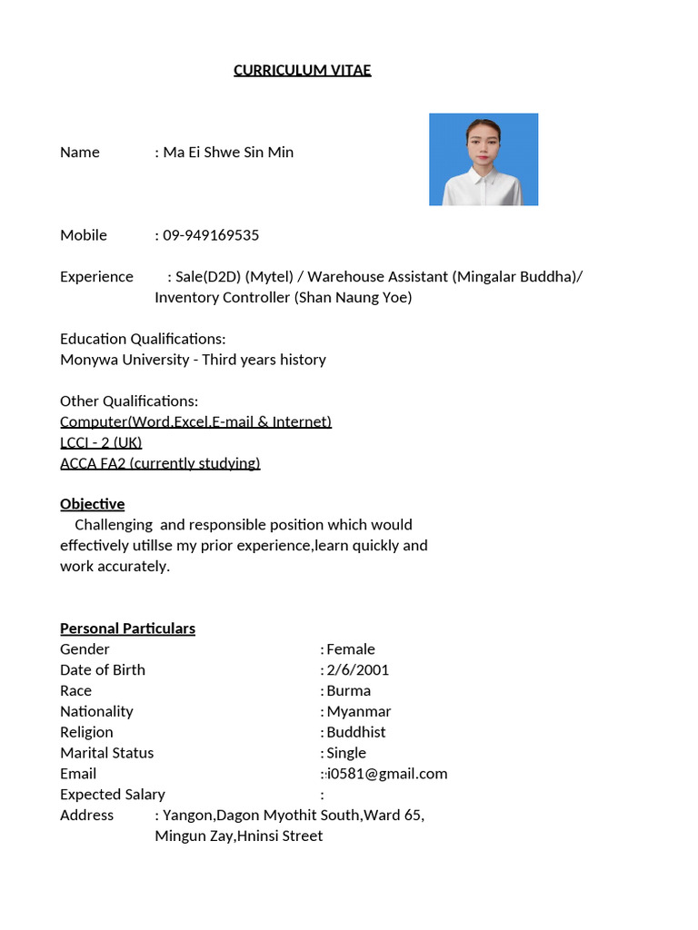 Curriculum Vitae | PDF