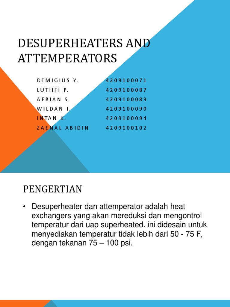 Desuperheater dan Attemperator Boiler | PDF