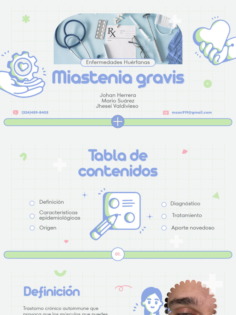 Miastenia Gravis: Definición y Epidemiología | PDF | Unión ...