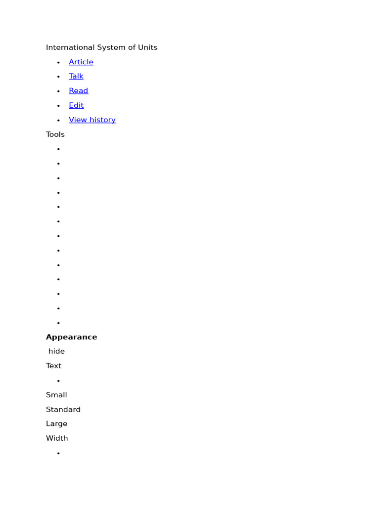 International System of Units 1 | PDF | International System Of Units ...