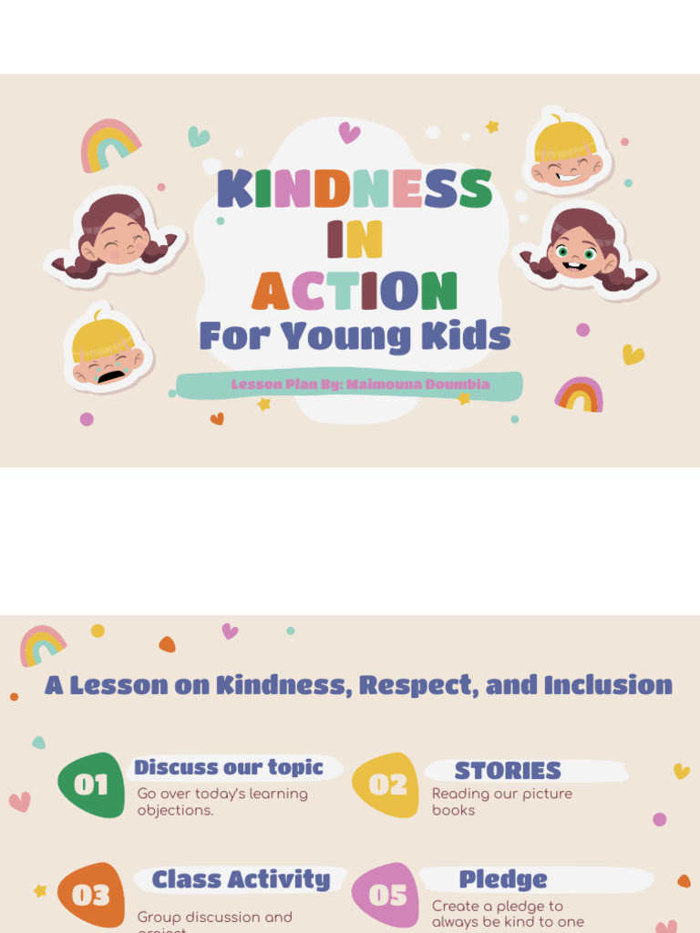 Kindness Lesson Plan for Young Kids | PDF | Psychology