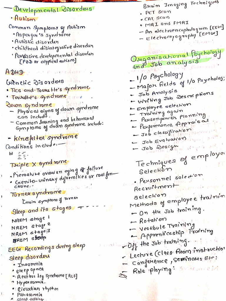 Psychology Notes | PDF
