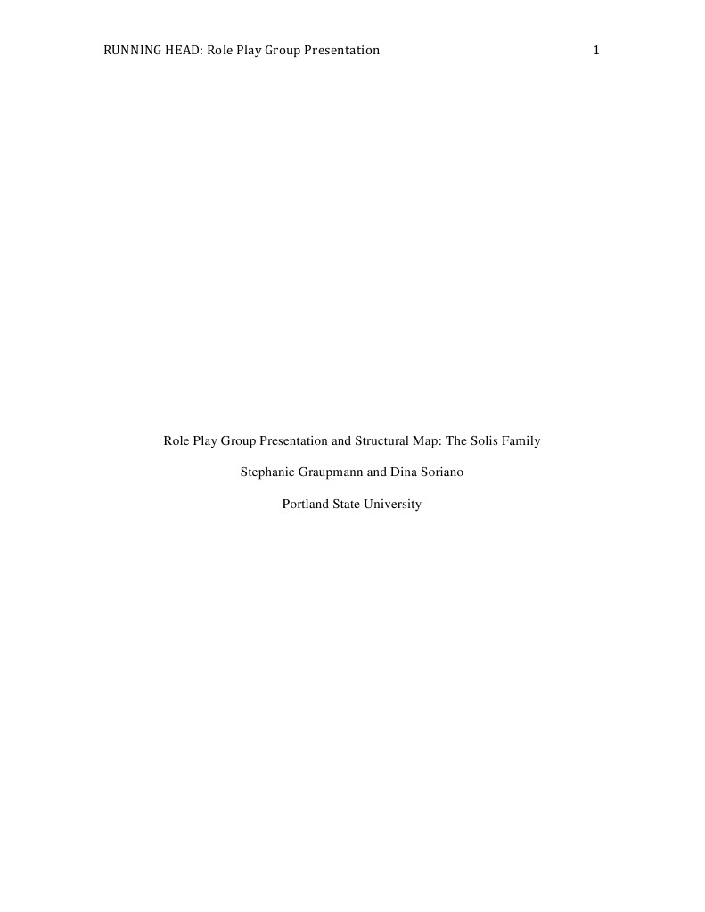 Role Play Group Presentation and Structural Map | PDF | Psychotherapy ...