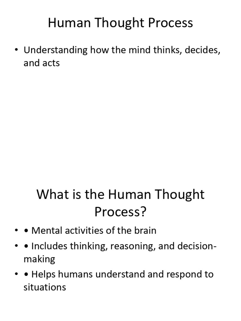 Human Thought Process Presentation | PDF