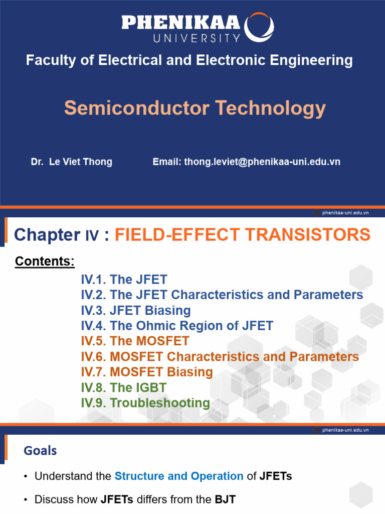 Field-Effect Transistors Overview | PDF | Field Effect Transistor | Mosfet