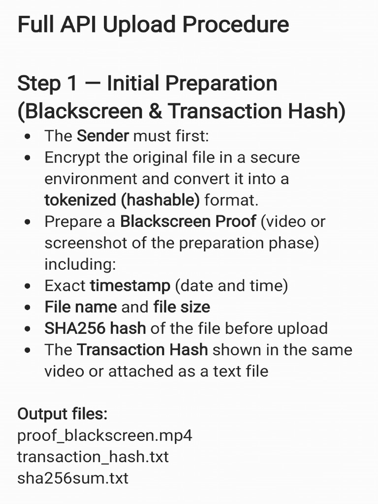 API Upload Procedure # | PDF