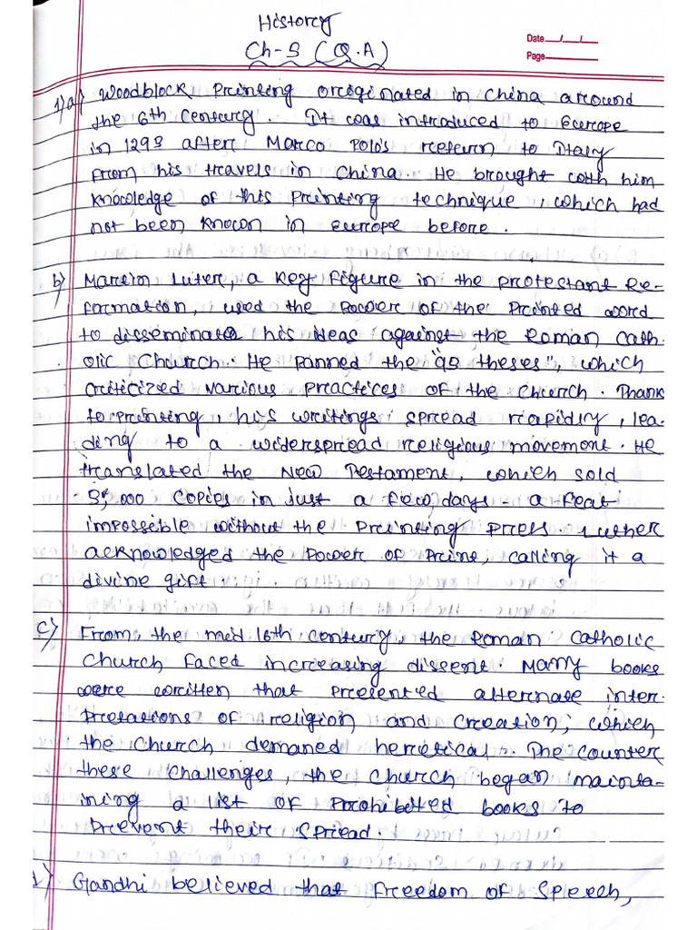 History Chapter.5 (Q.a) | PDF
