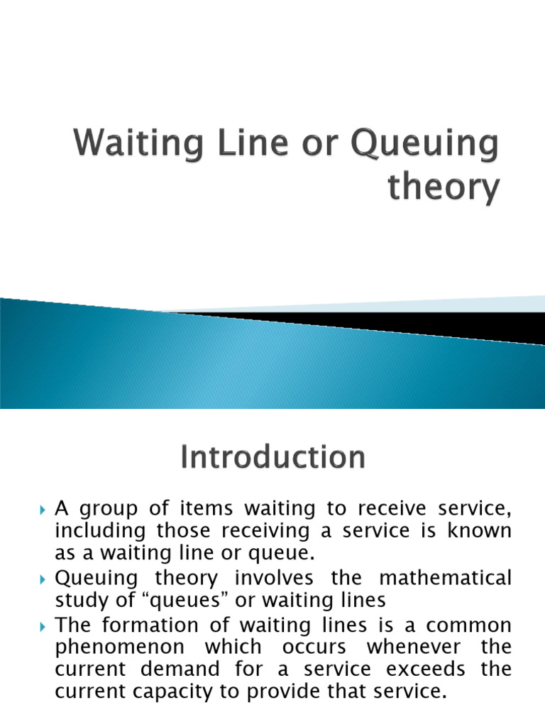 Queuing Theory | PDF | Applied Mathematics