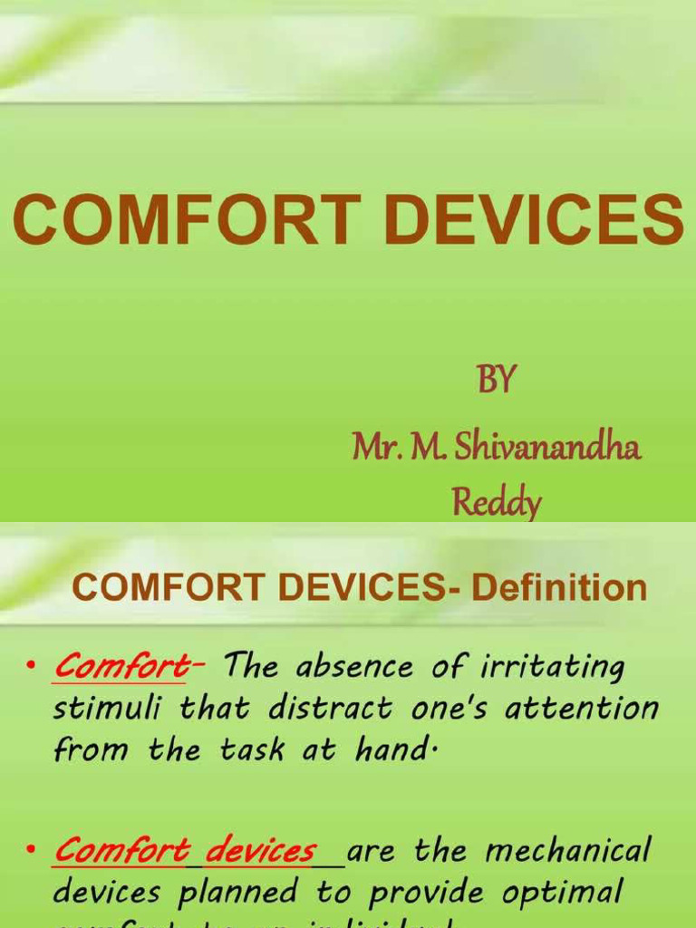 Comfort Measures and Devices | PDF