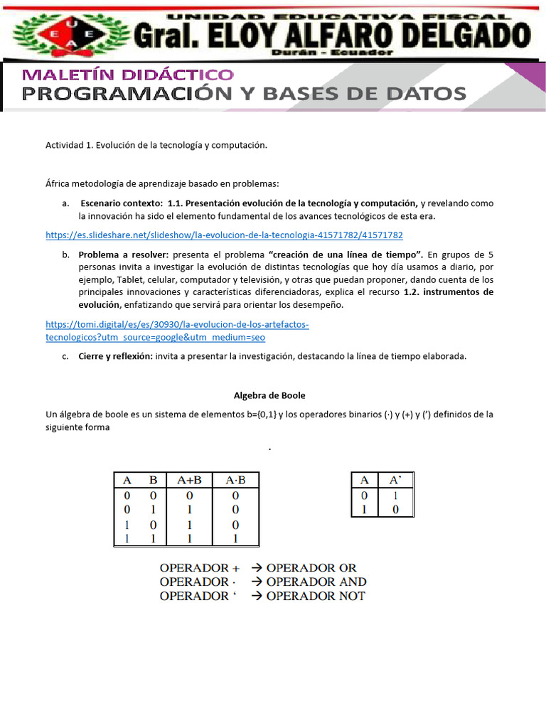 Actividad 1 de programación | PDF | Algoritmos | Programación dinámica