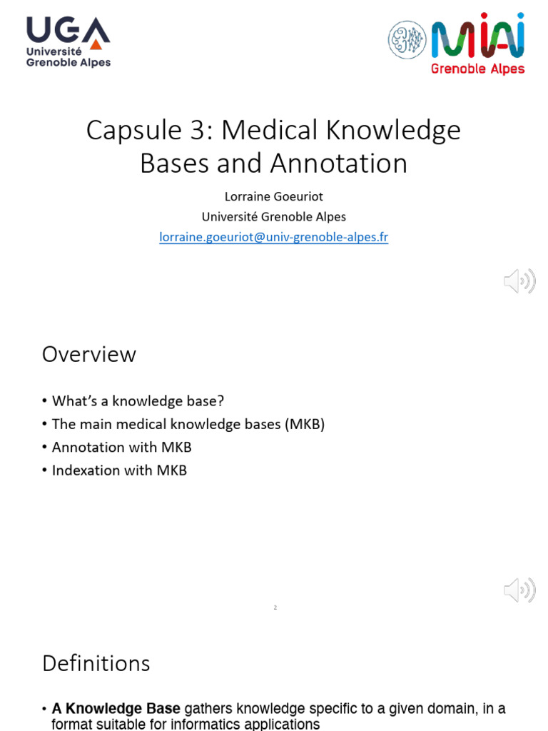 Capsule3 Medical Knowledge Bases and Annotation | PDF | Annotation ...