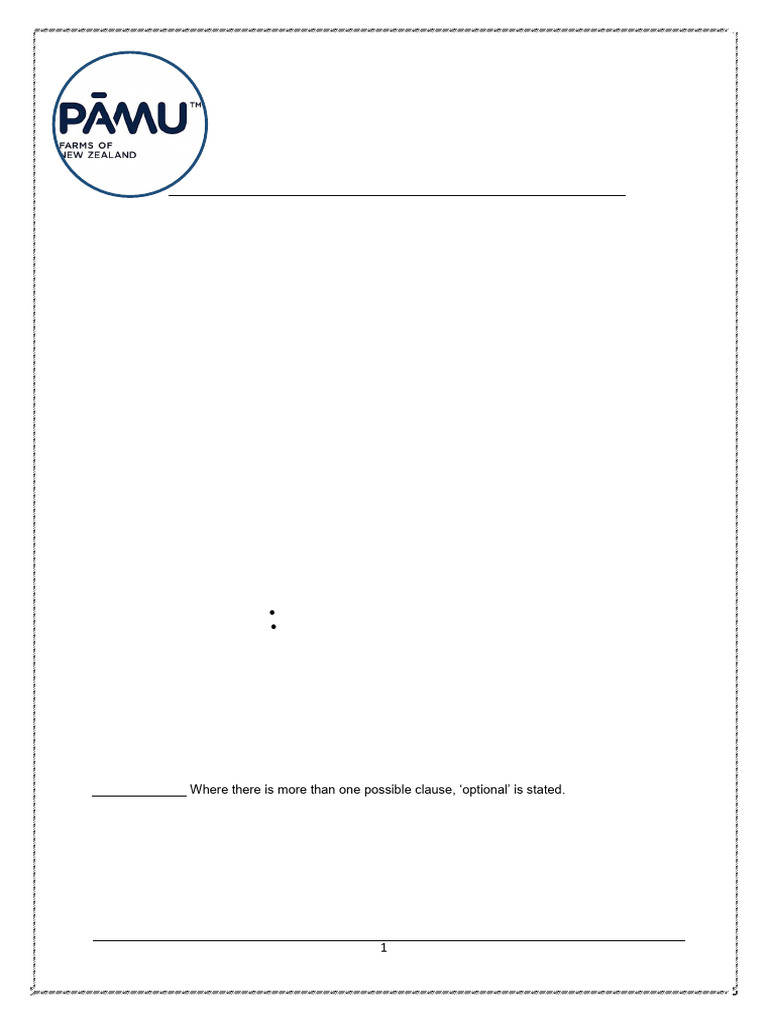 Individual Employment Agreement - Pamutm Farms | PDF | Employment | Salary