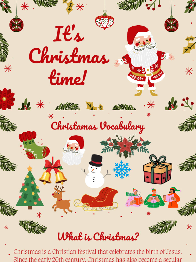 Christmas Vocabulary | PDF