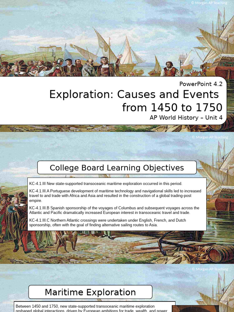 Maritime Exploration 1450-1750 Overview | PDF | Trade | Maritime History