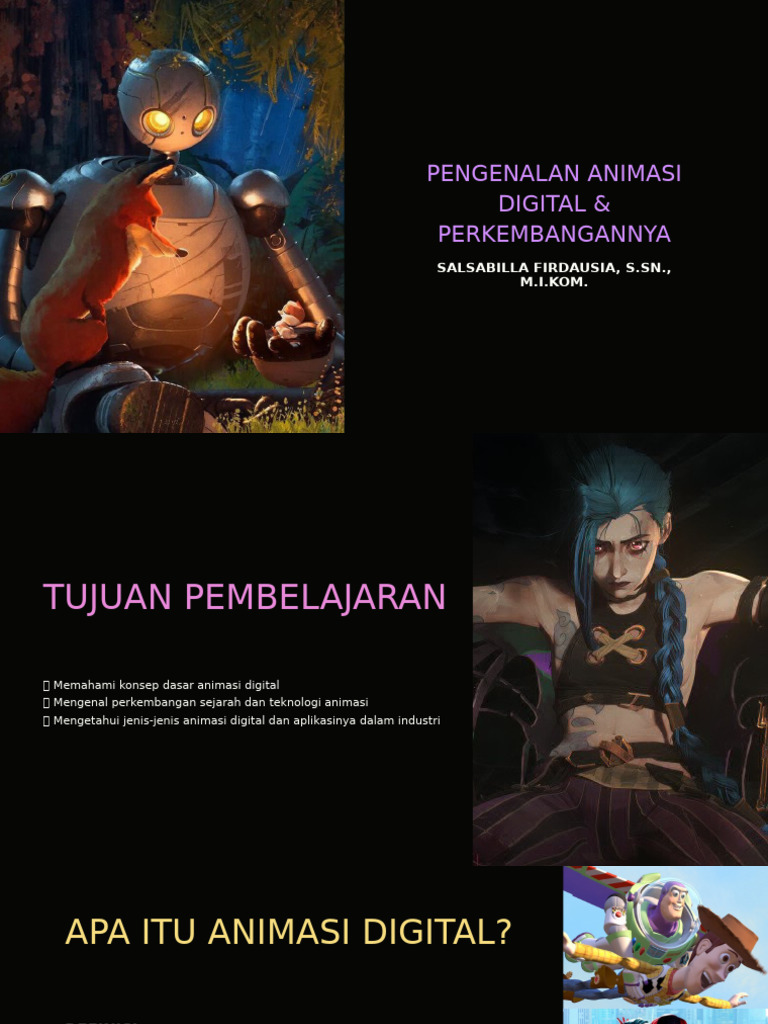 Pertemuan 1 - Pengenalan Animasi Digital | PDF