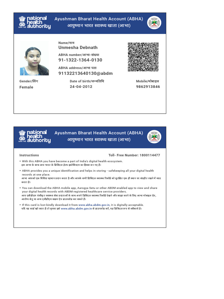 Abha - Abha Card | PDF