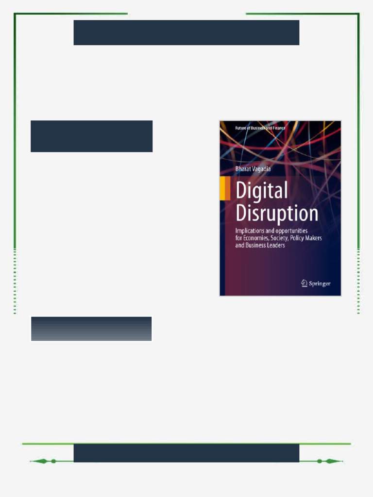 Digital Disruption: Implications and Opportunities For Economies ...