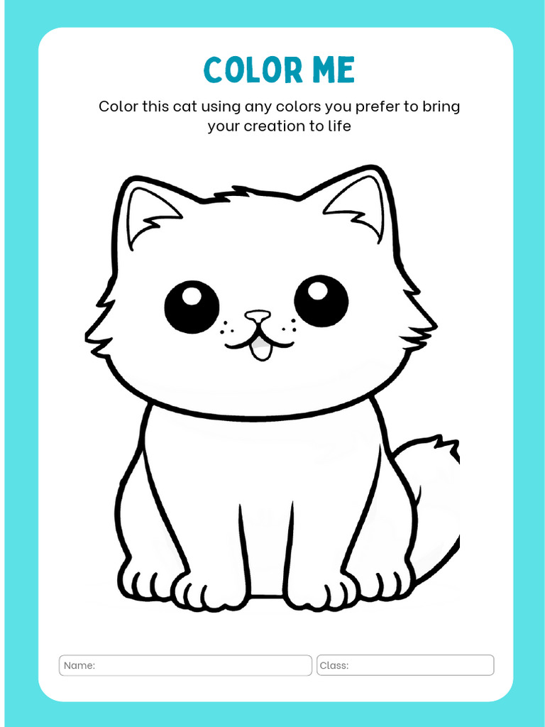 Black and White Illustrative Coloring Worksheet - 20250617 - 203948 ...