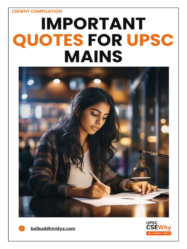 UPSC Quotes by Leaders and Thinkers | PDF