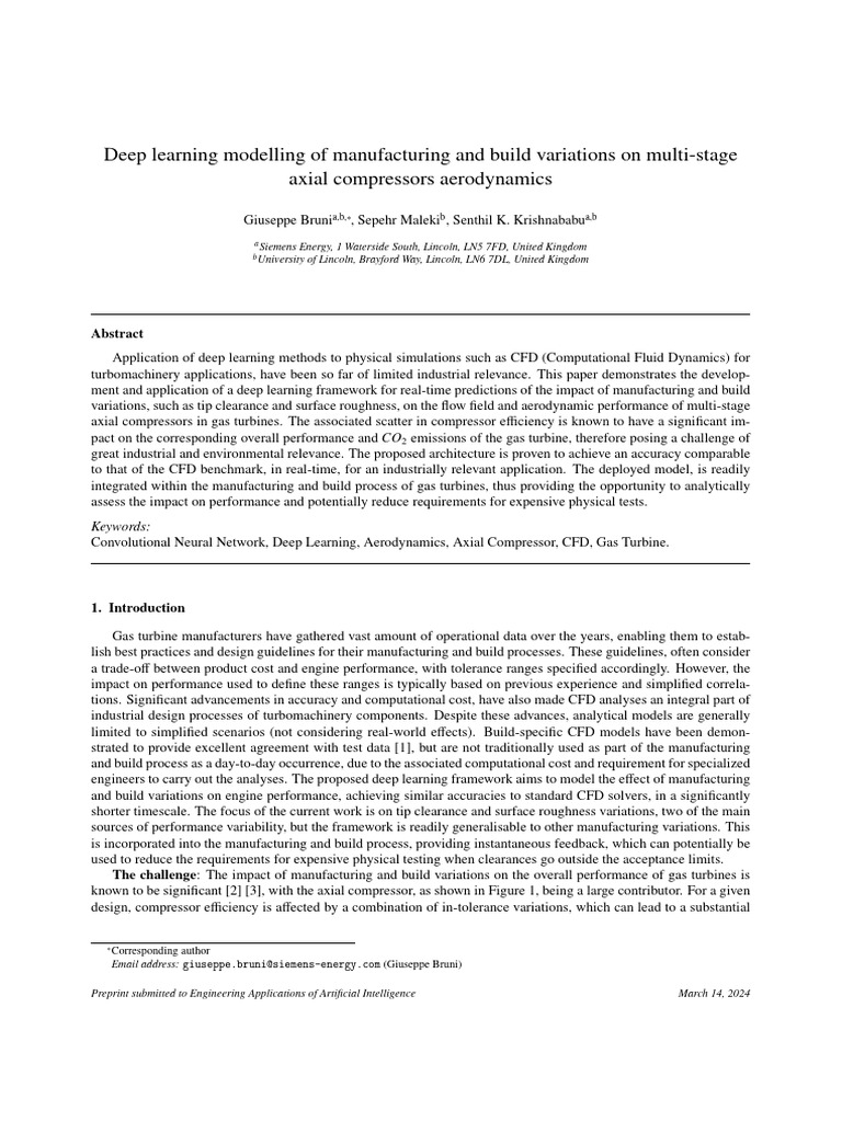 Deep Learning Modelling of Manufacturing and Build Variations On Multi ...