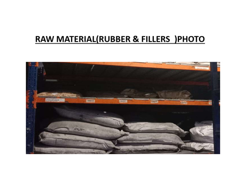 Raw Material (Rubber & Fillers) | PDF