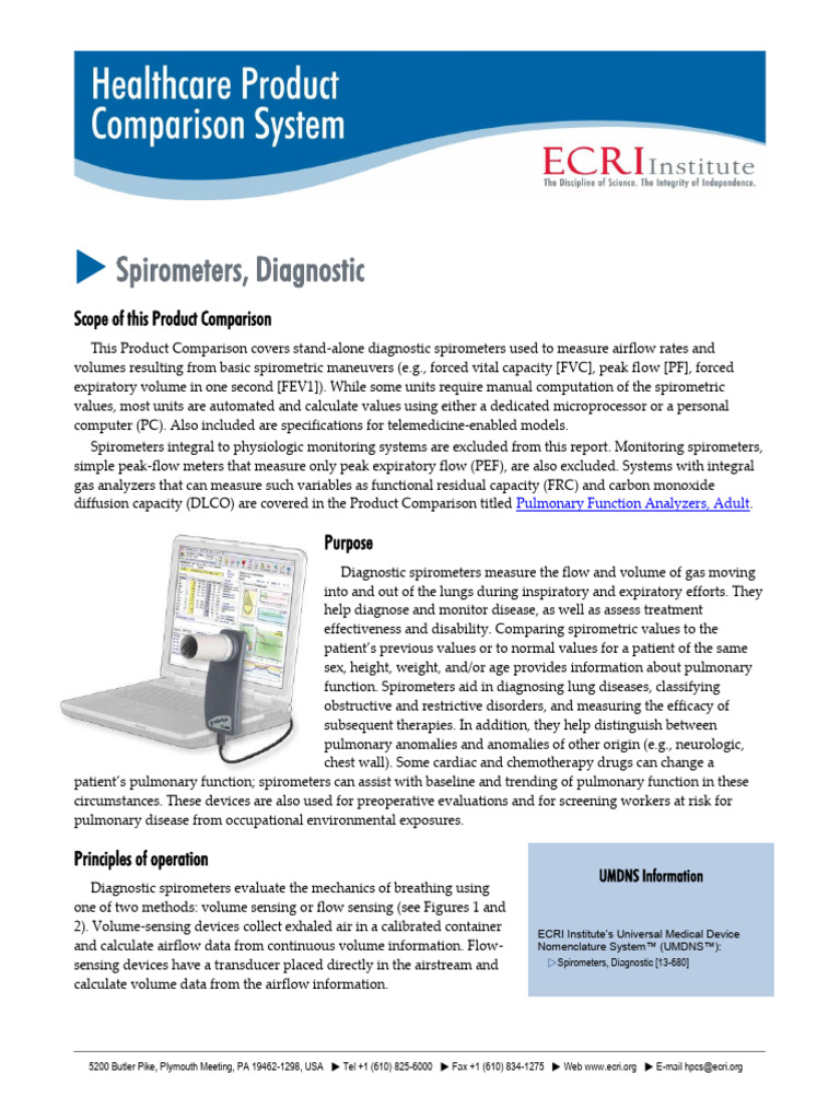 Spirometer | PDF | Exhalation | Pulmonology