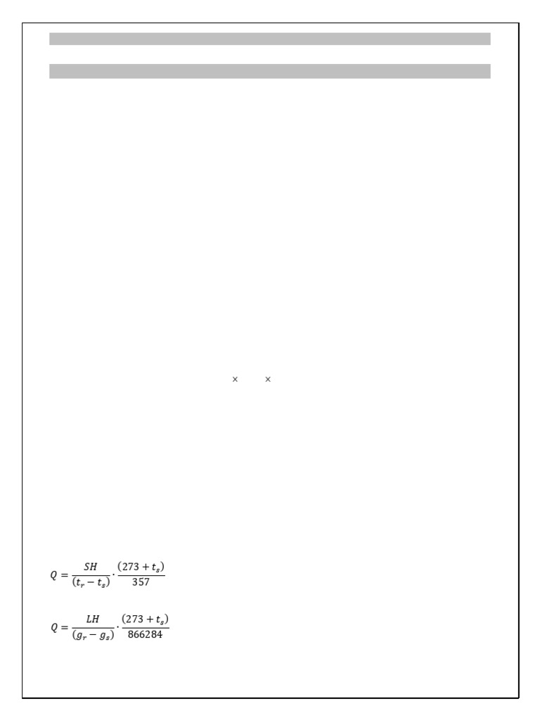 SEHS4582 Tutorial 2 - Load Estimation | PDF | Air Conditioning | Humidity