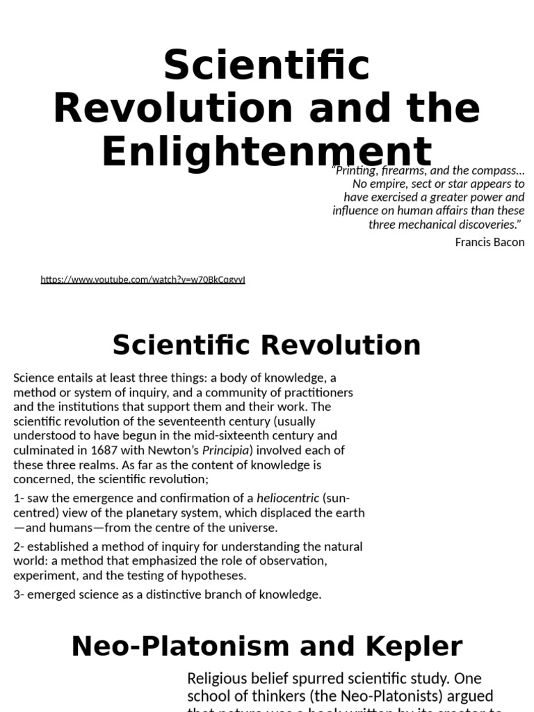 Scientific Revolution and The Enlightenment | PDF | Heliocentrism | Age ...