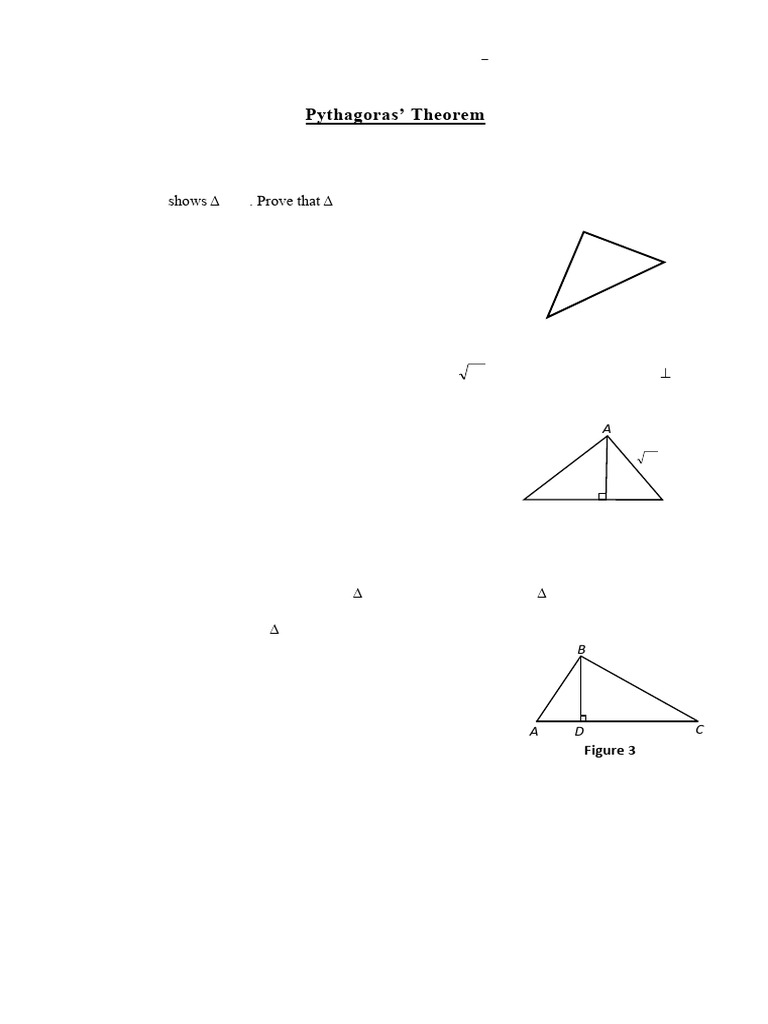 Pythagorean Theorem & Irrational Numbers Questions | PDF | Euclidean ...