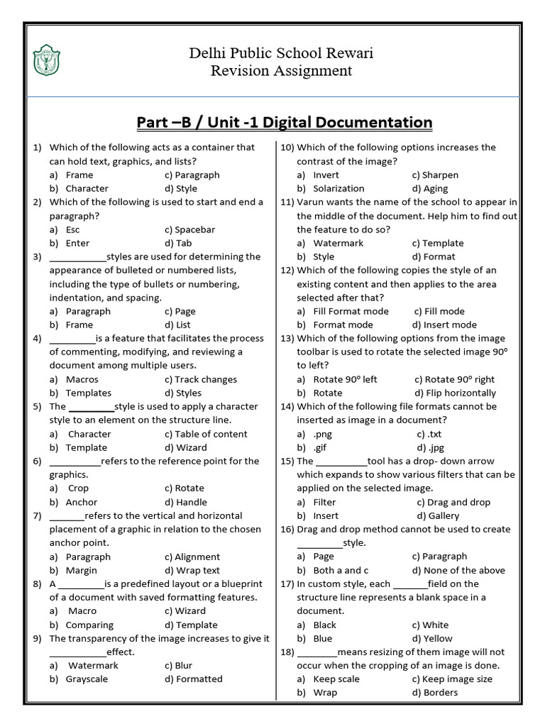 Digital Documentation Revision Guide | PDF | Page Layout | Text