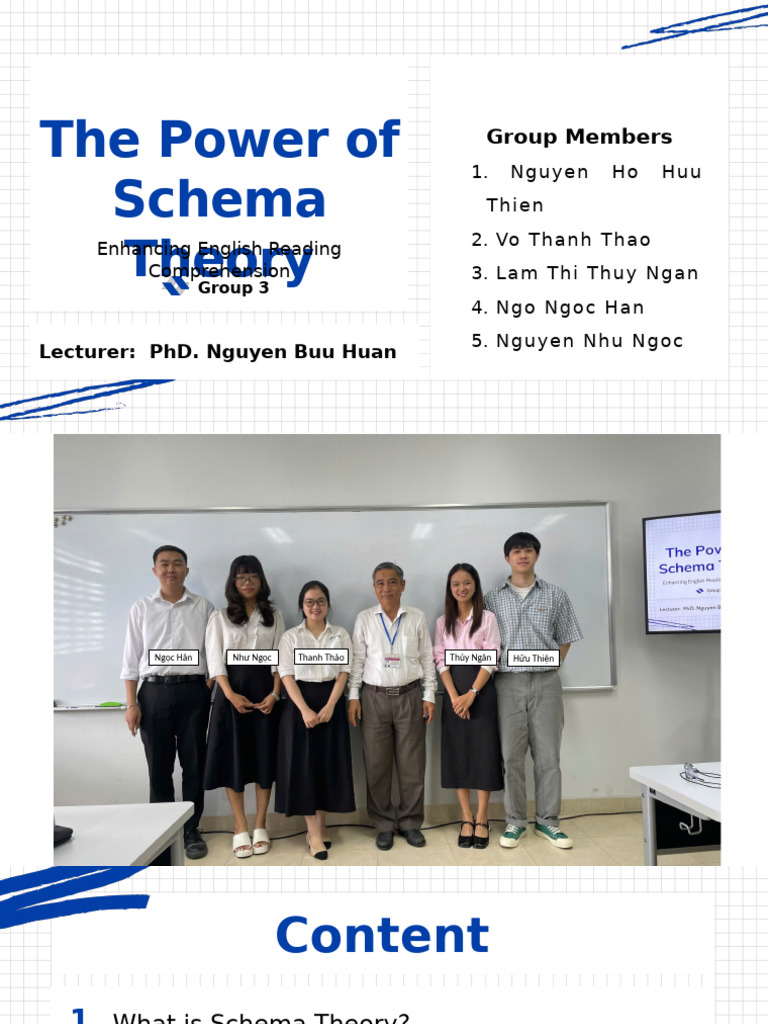 The Power of Schema Theory - Group 3 | PDF | Schema (Psychology ...