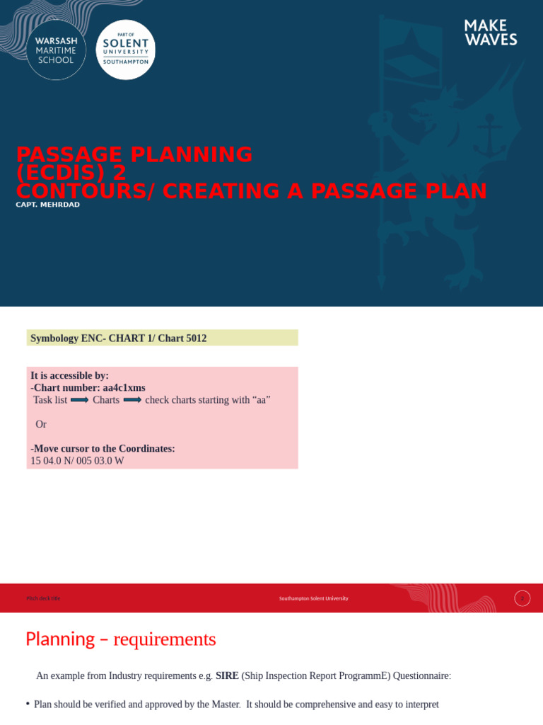 Passages Planning and Appraisal of It | PDF