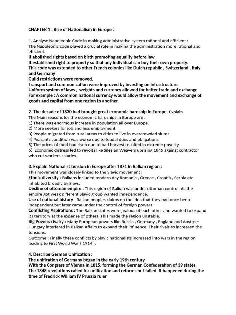 Nationalism and Unification in Europe | PDF | German Empire | Europe