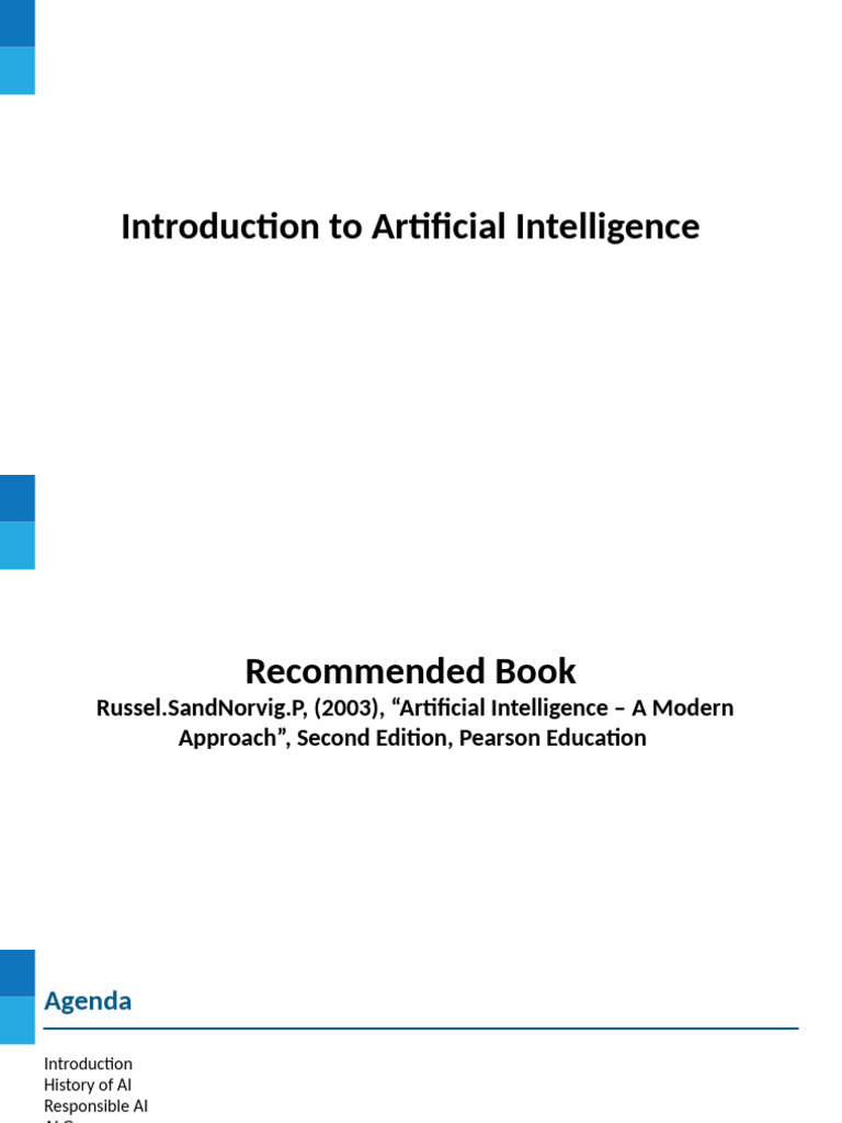 Intro To AI - Session 1 | PDF | Artificial Intelligence | Intelligence ...