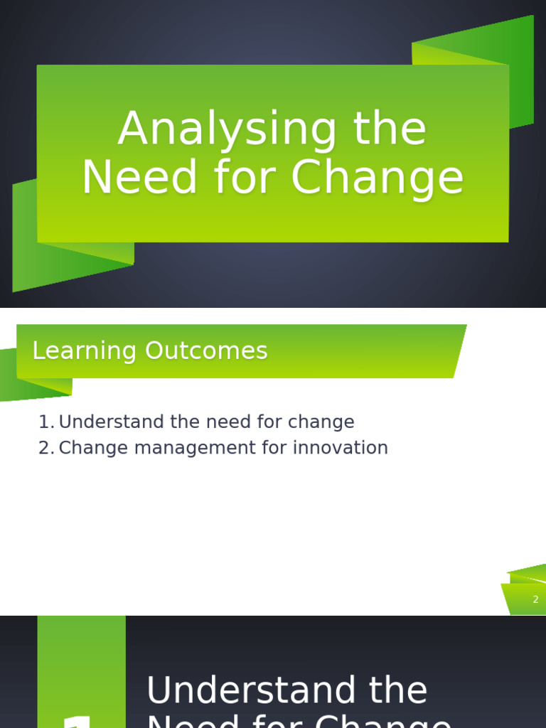 Analysing The Change Required | PDF | Innovation | Psychology