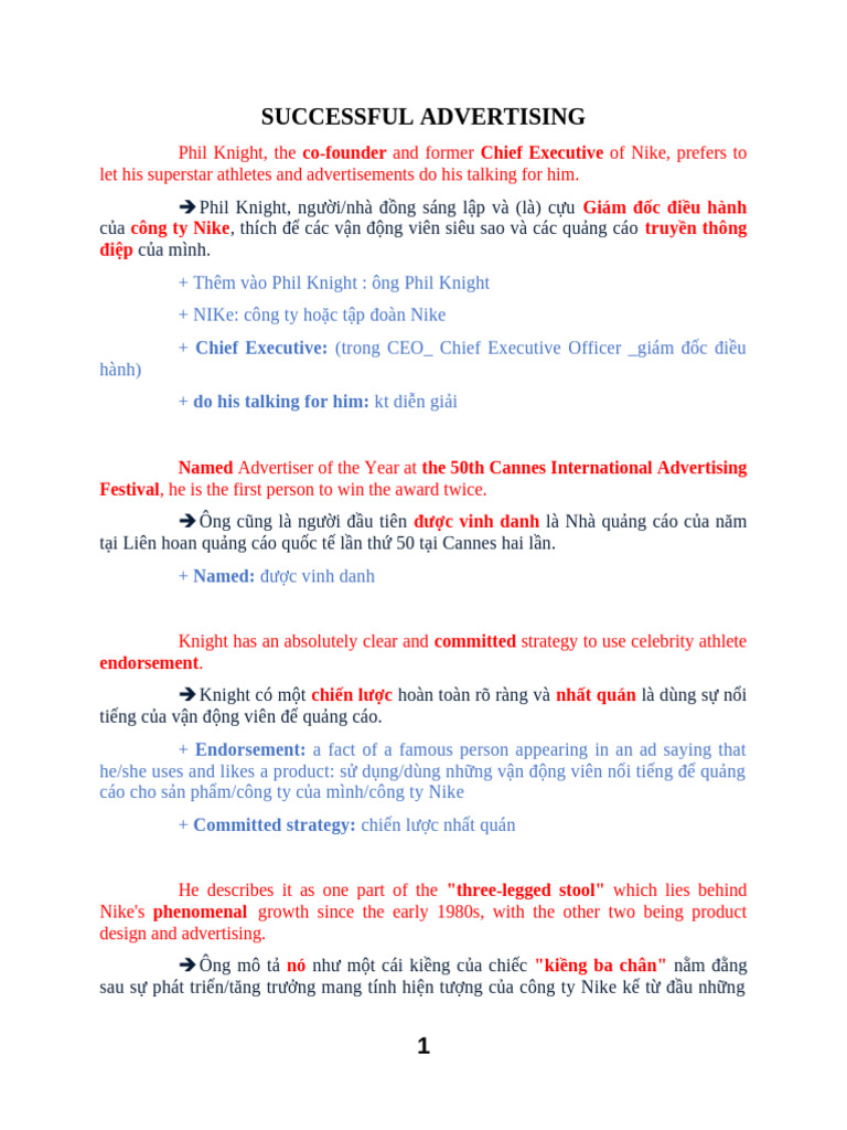 Unit 3a Source Text 2024 Successful Advertising | PDF